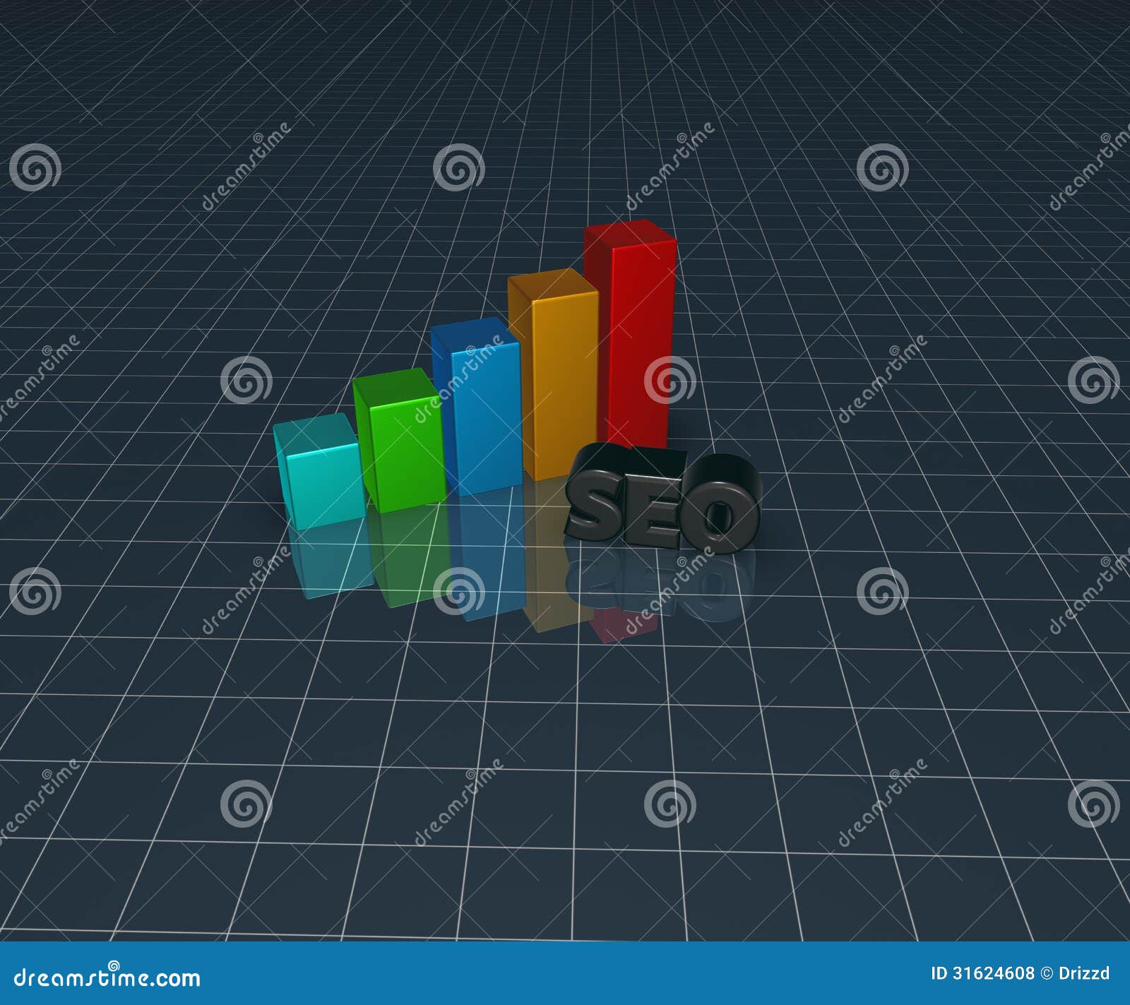 Business graph and seo tag stock illustration. Illustration of symbol ...
