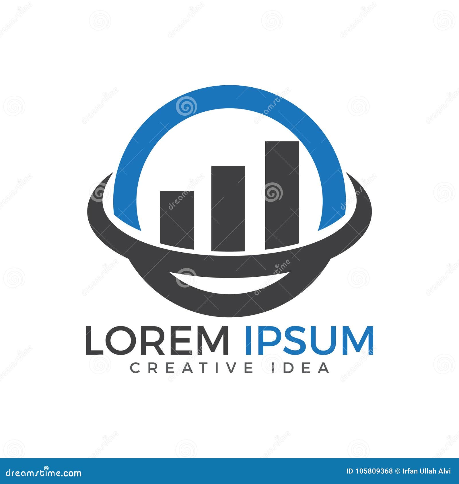 Business Graph and Service Logo. Stock Vector - Illustration of ...