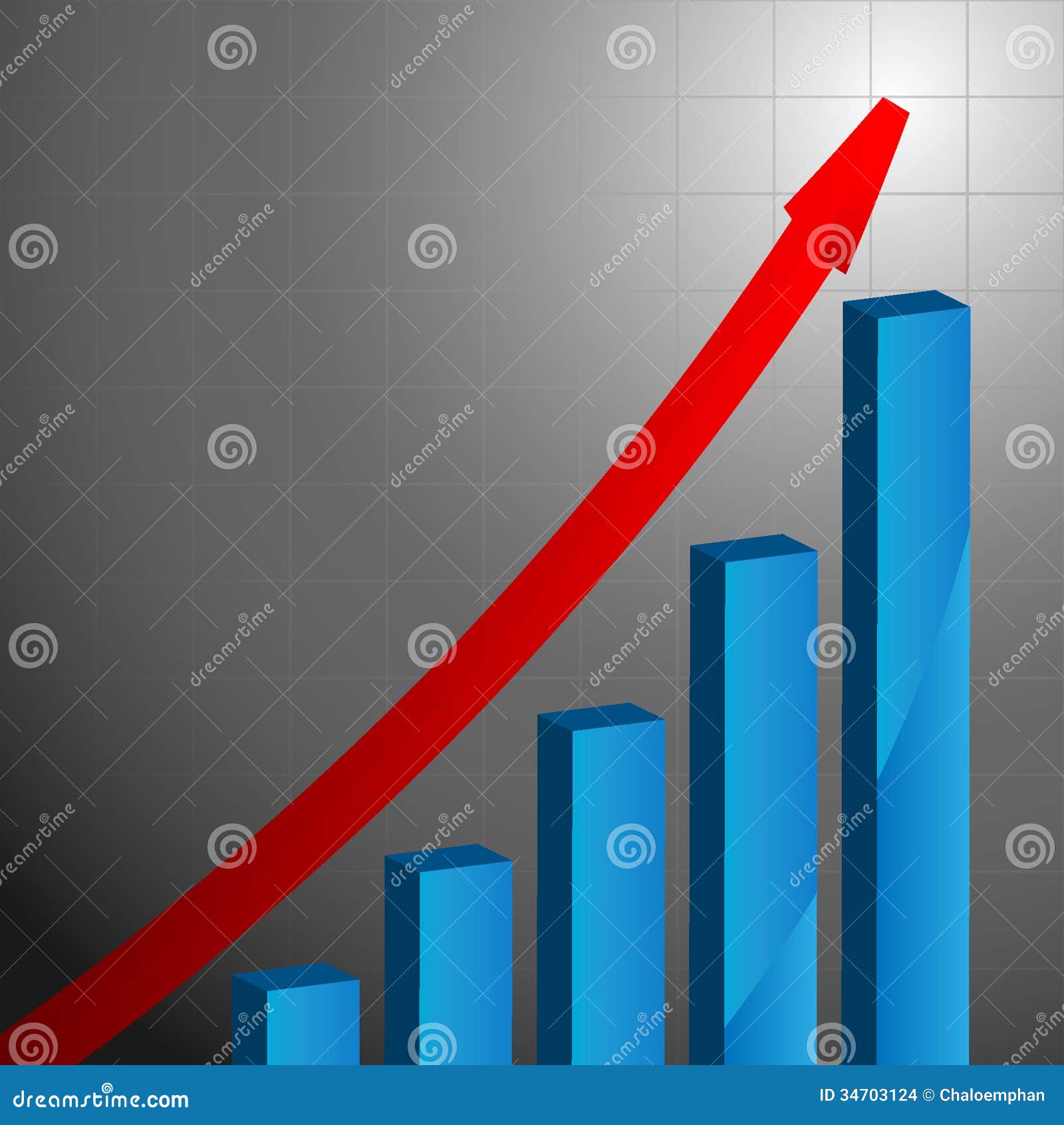 Business graph stock illustration. Illustration of chart - 34703124