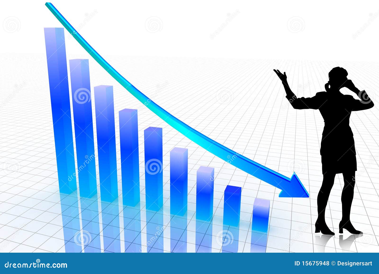 Business Graph Shows Business Loss Stock Illustration - Illustration of ... Business Graph Shows Business Loss Stock Illustration - Illustration of ...