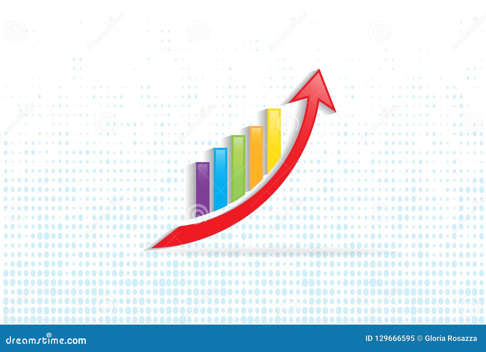 Business Graph Statistics Growth Sales Icon Vector Image Stock Vector ...