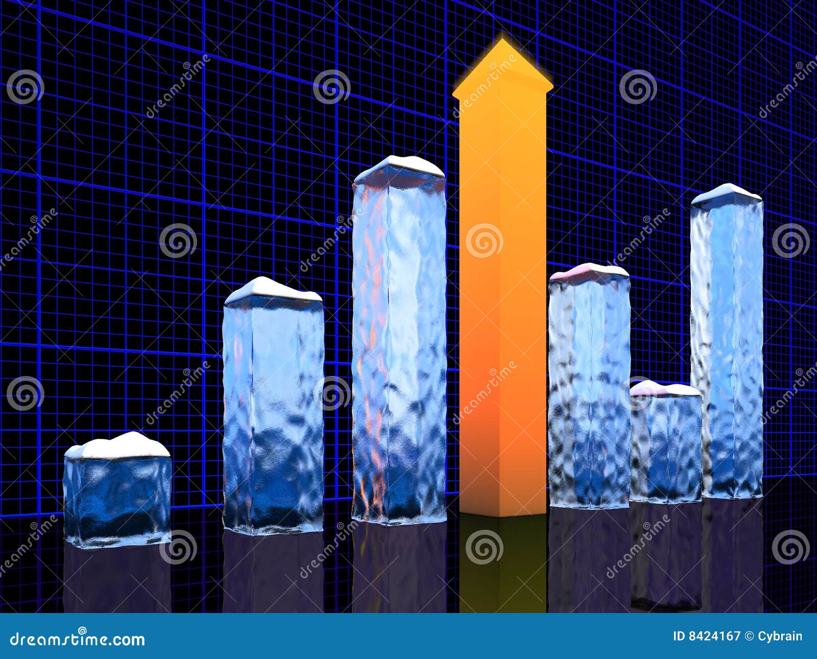Business Graph. Success Concept Stock Illustration - Illustration of ...