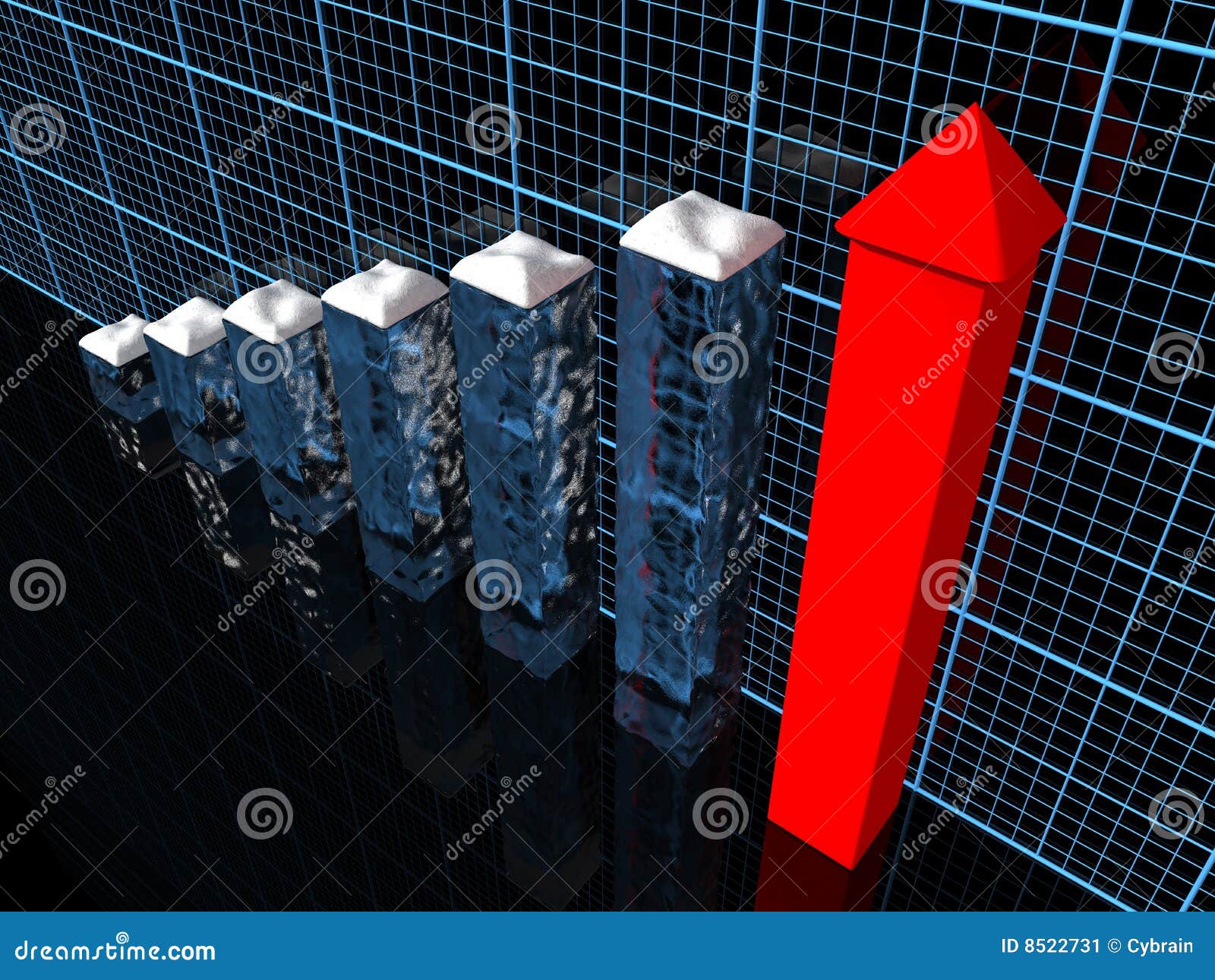 Business Graph. Success Concept Stock Illustration - Illustration of ...
