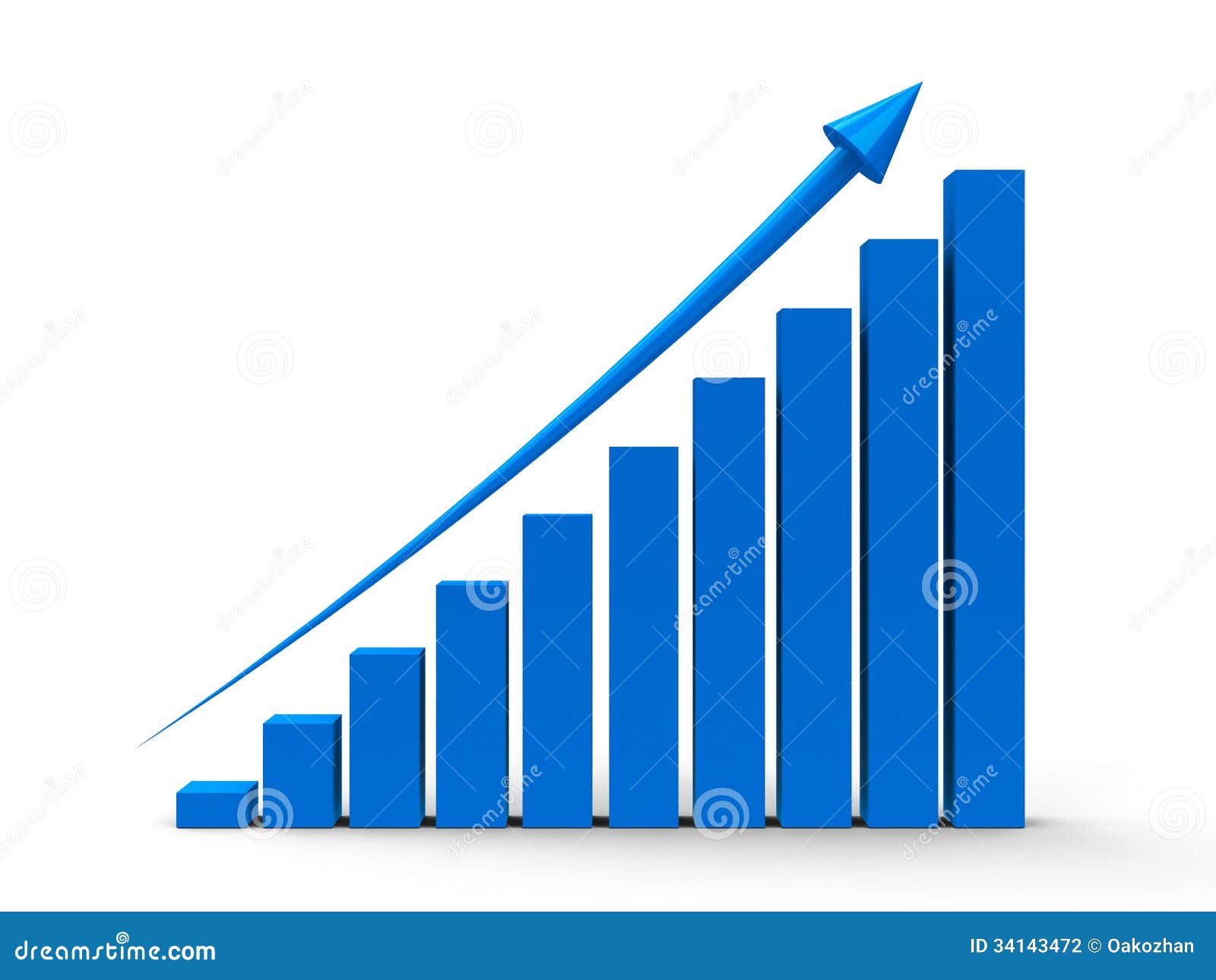 Business graph up stock illustration. Illustration of increase - 34143472