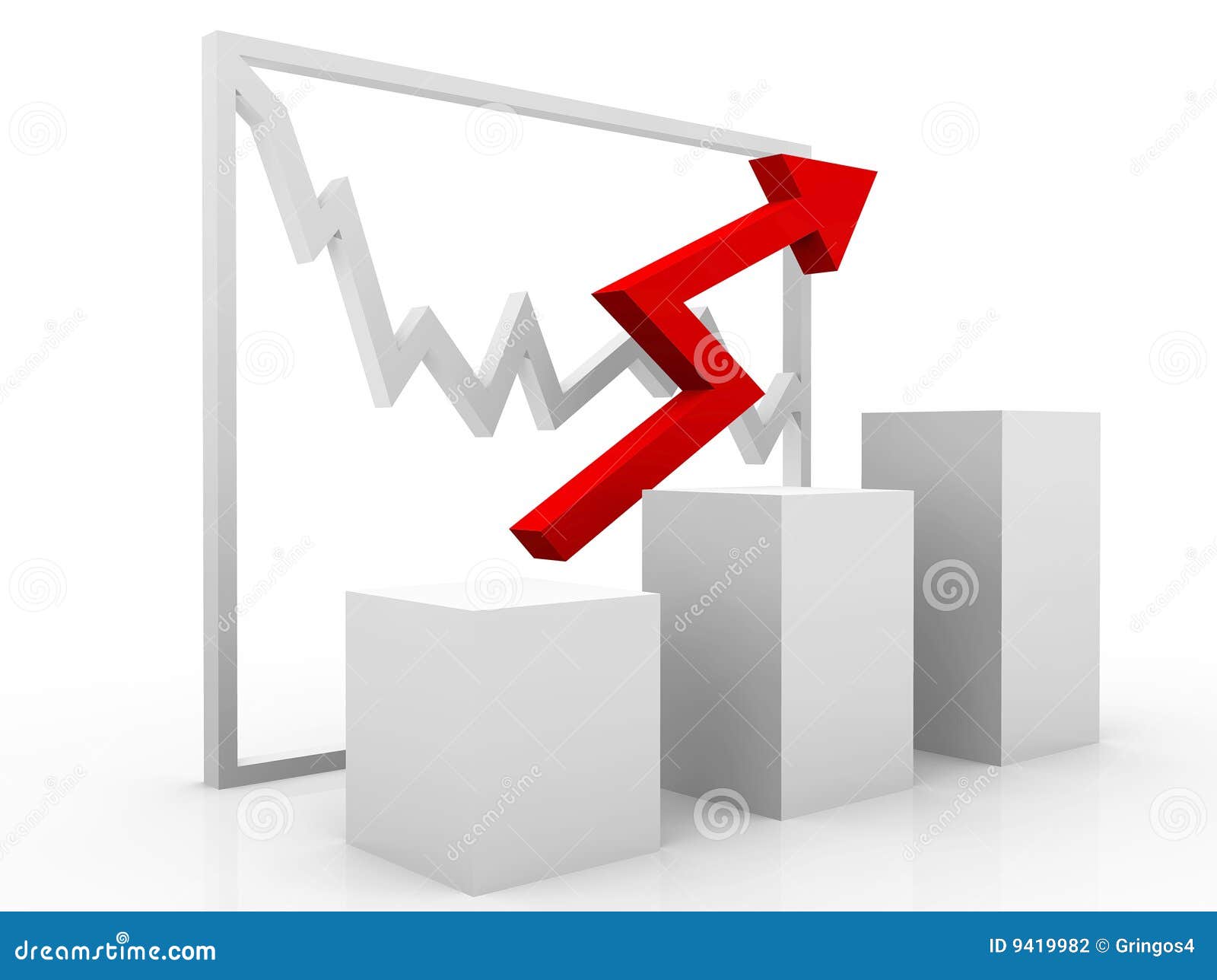 Business Graphic and Stock Rates Stock Illustration - Illustration of ...