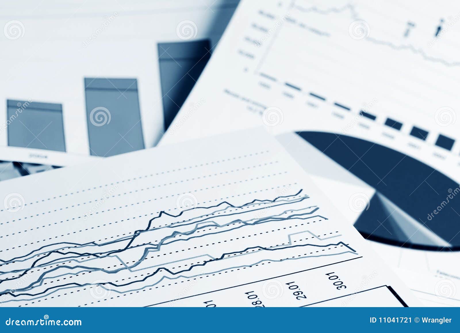 Financial Accounting Stock Market Graphs Analysis Stock Image - Image ...