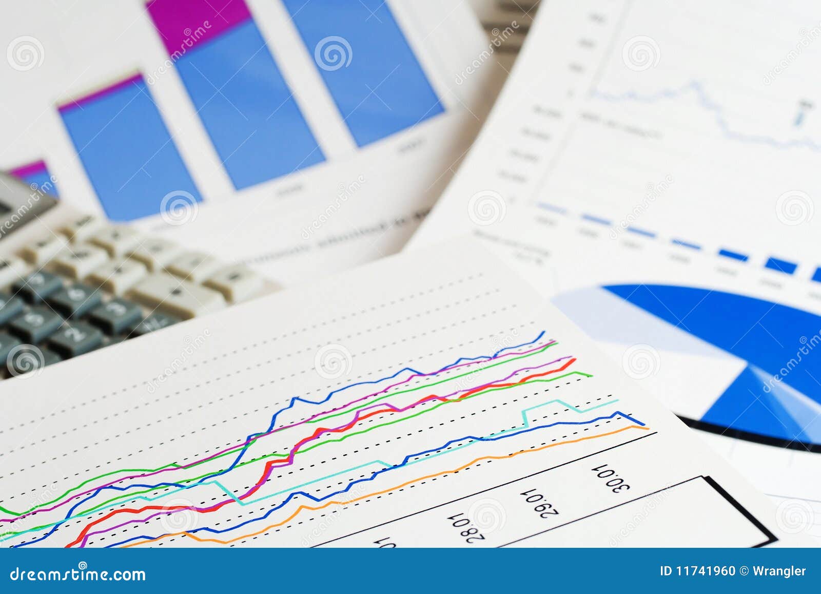 Financial Accounting Stock Market Graphs Analysis Stock Photo - Image ...