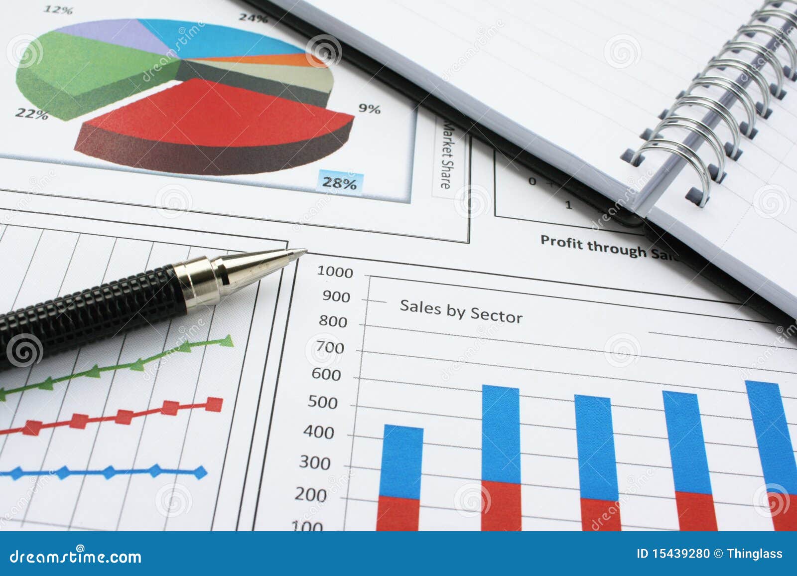 Business Graphs stock photo. Image of market, graph, figures - 15439280