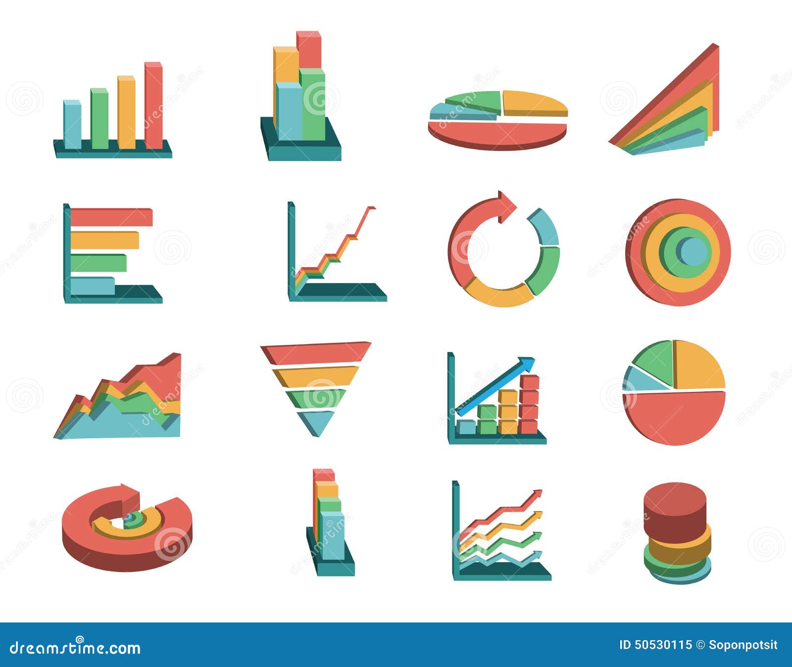 Business Graphs And Charts Icons. Business Infographics Icons ...