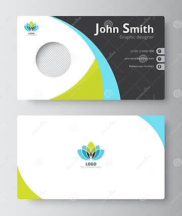 Business Greeting Card Template Design. Introduce Card Include S Stock ...