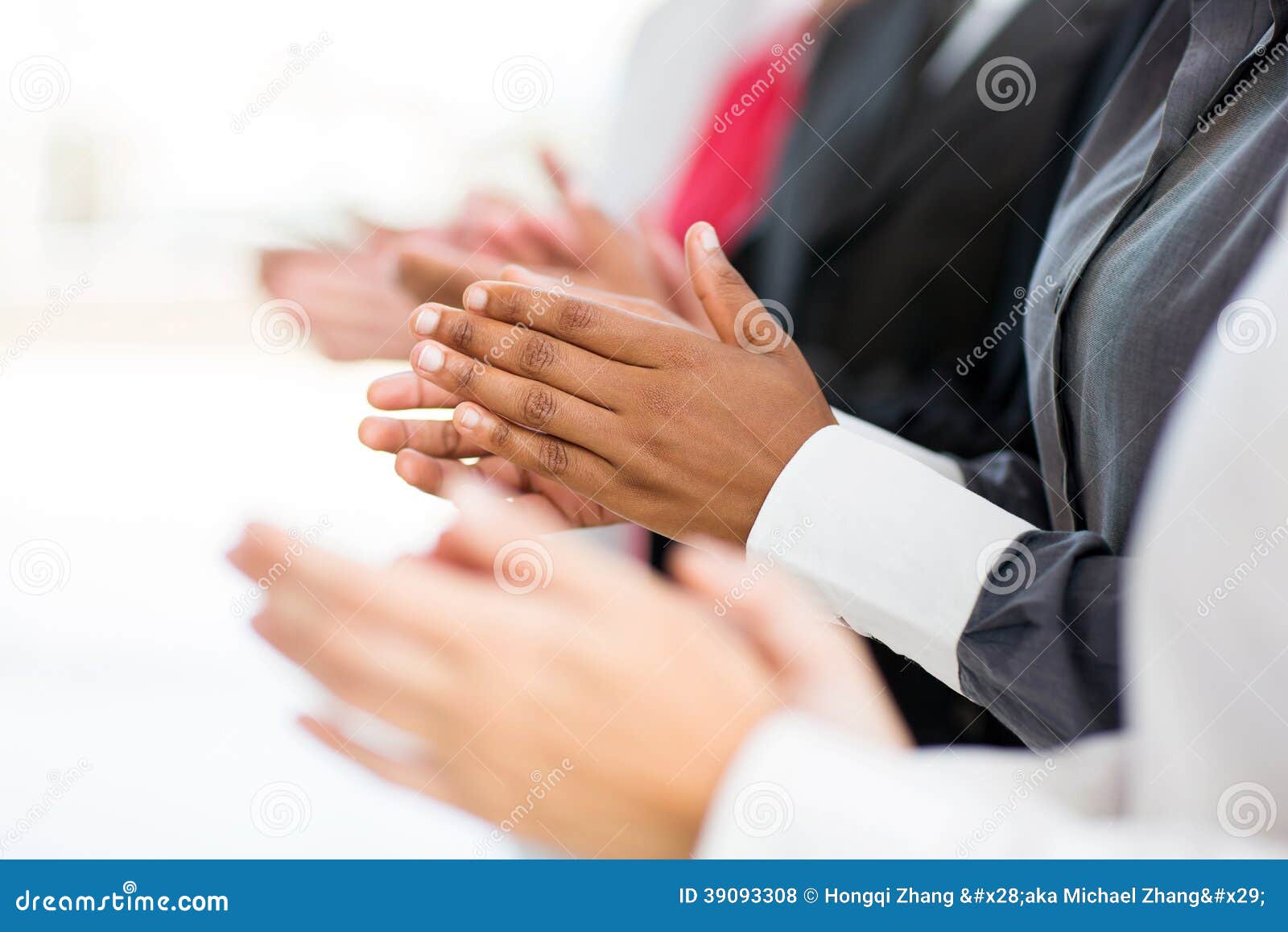 Business group applauding stock photo. Image of male - 39093308