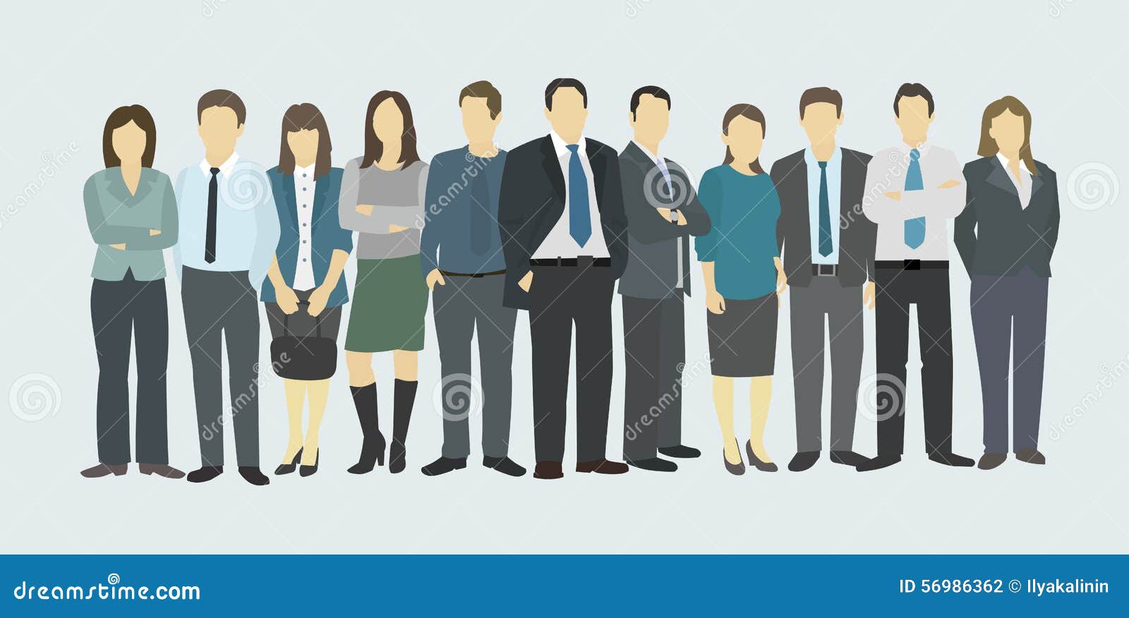 Business Group Company Staff Stock Illustration - Illustration of ...