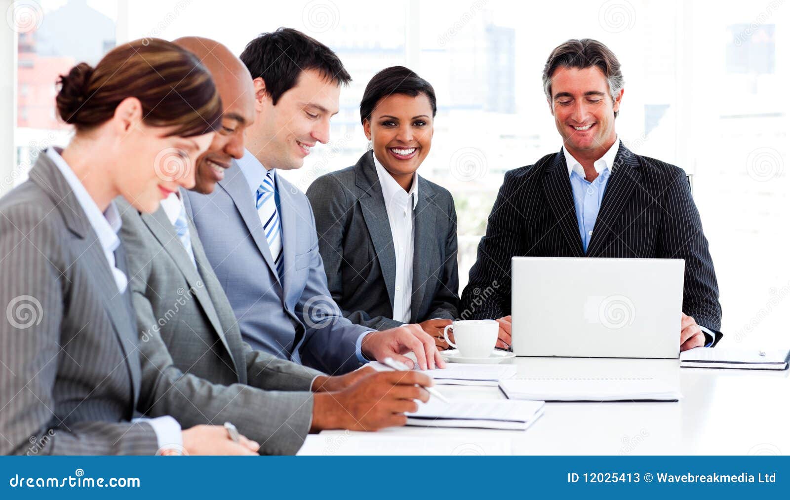 Business Group Discussing a New Strategy Stock Image - Image of inform ...