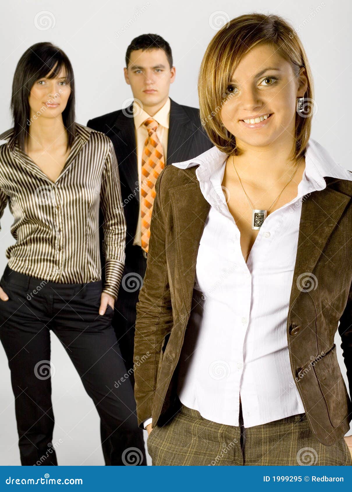 Business Group with Female Leader Stock Image - Image of caucasian ...