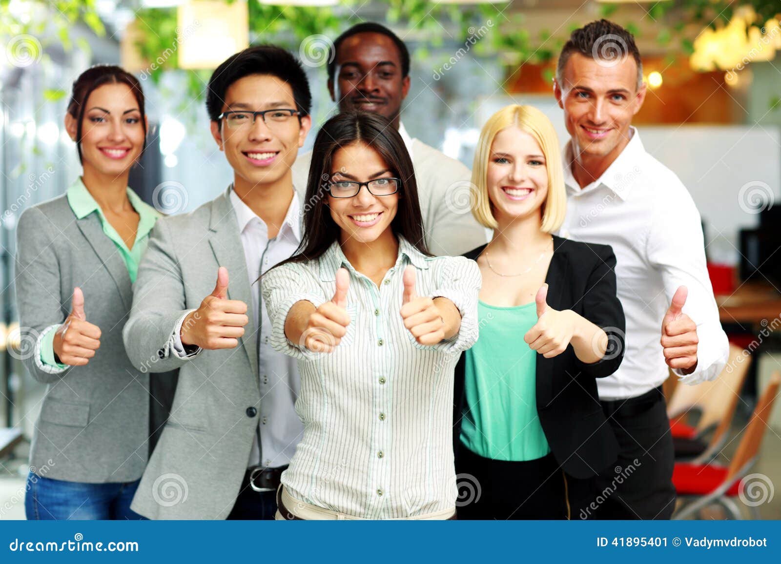 Business Group Giving Thumbs Up Stock Image - Image of modern, career ...