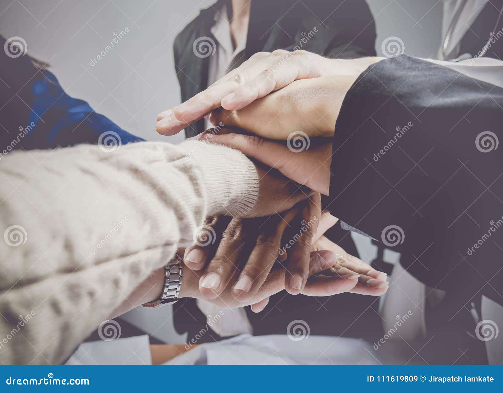 Business Group with Hands Together.Teamwork Concept and Business Stock ...
