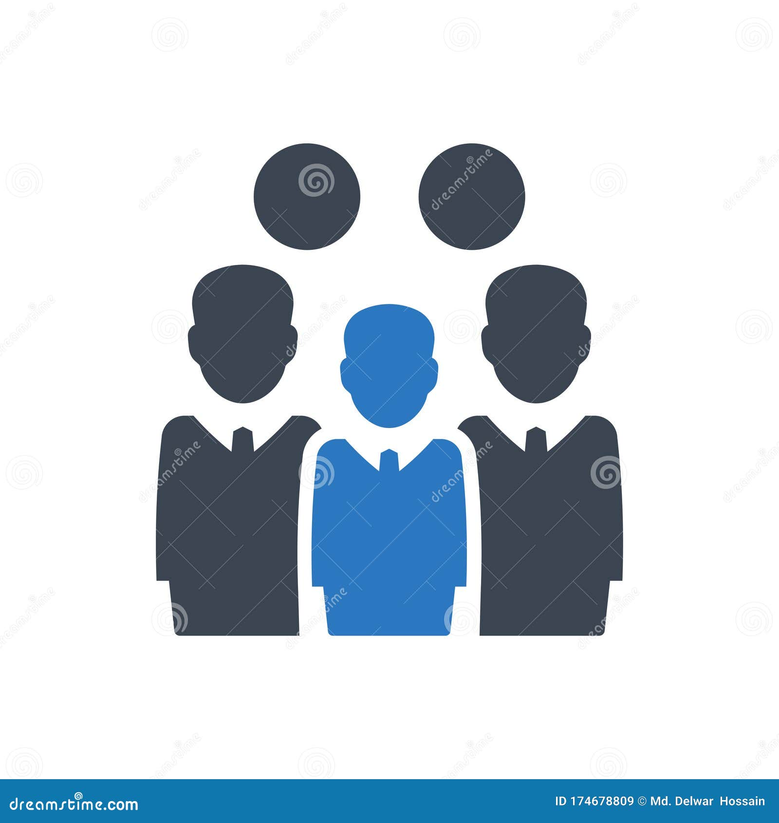 Business group icon stock vector. Illustration of group - 174678809