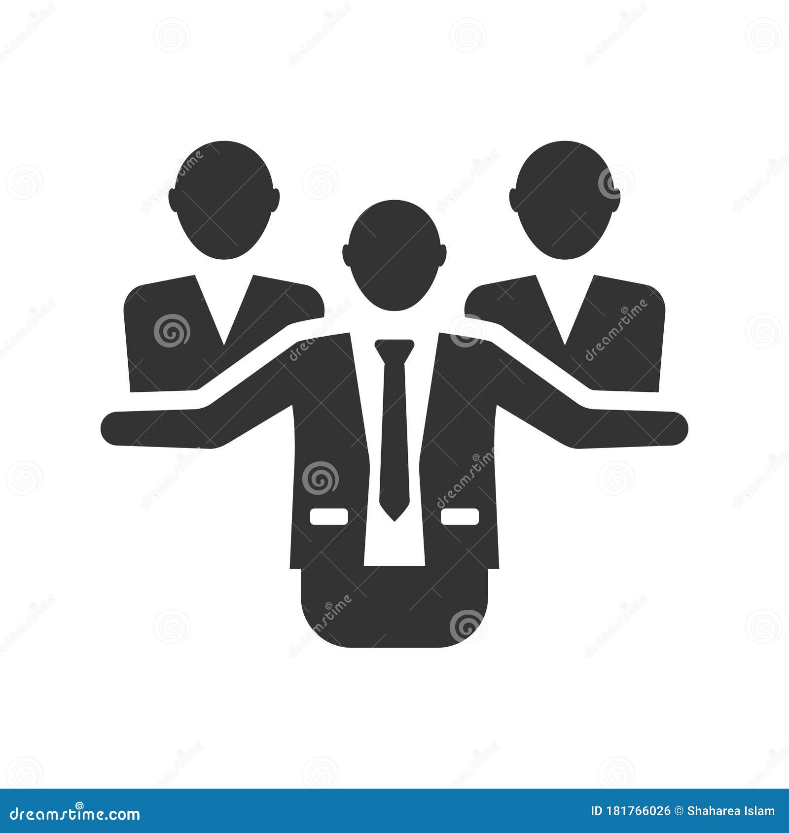 Business group icon stock vector. Illustration of team - 181766026