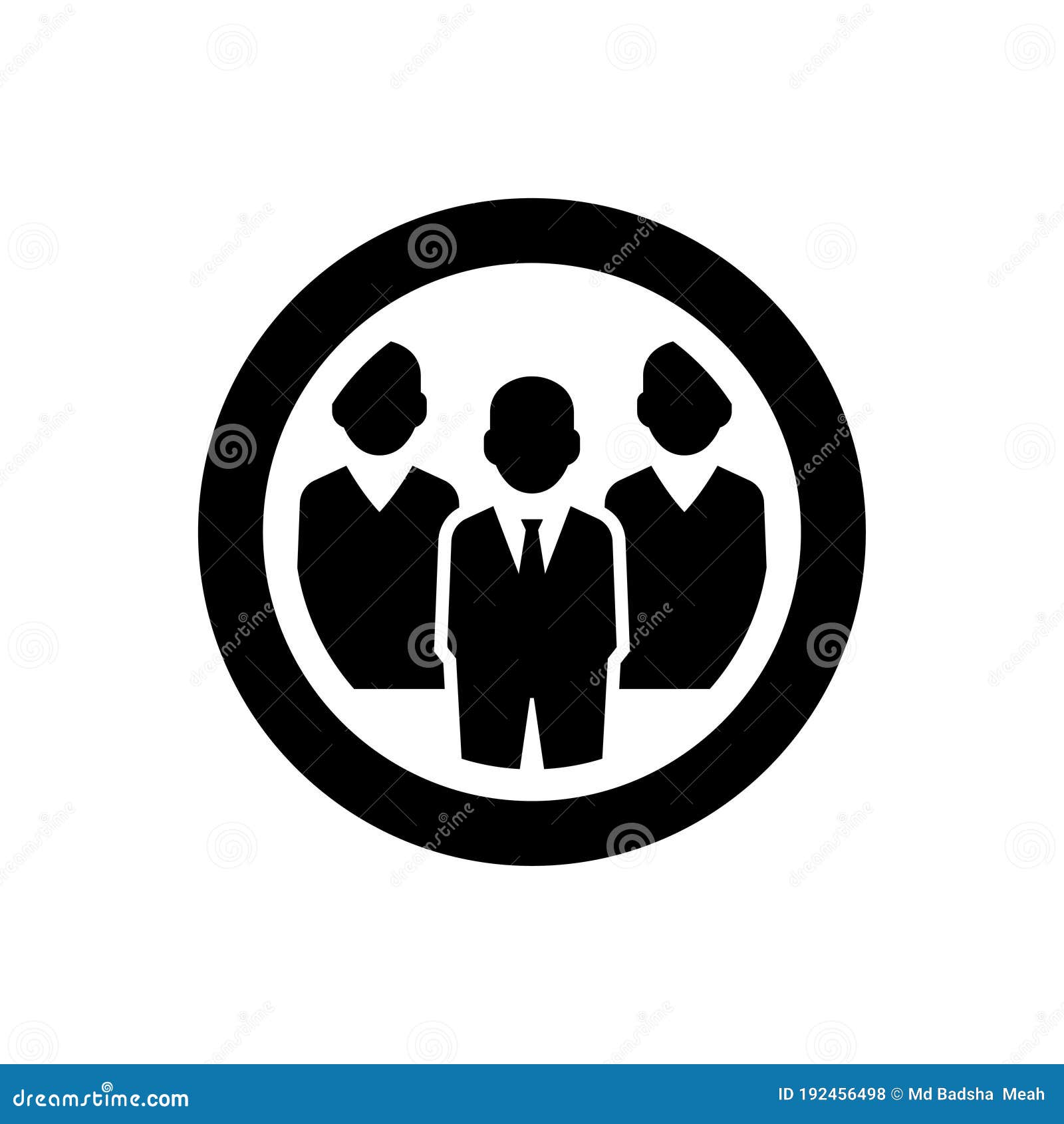 Business Group Icon stock vector. Illustration of people - 192456498