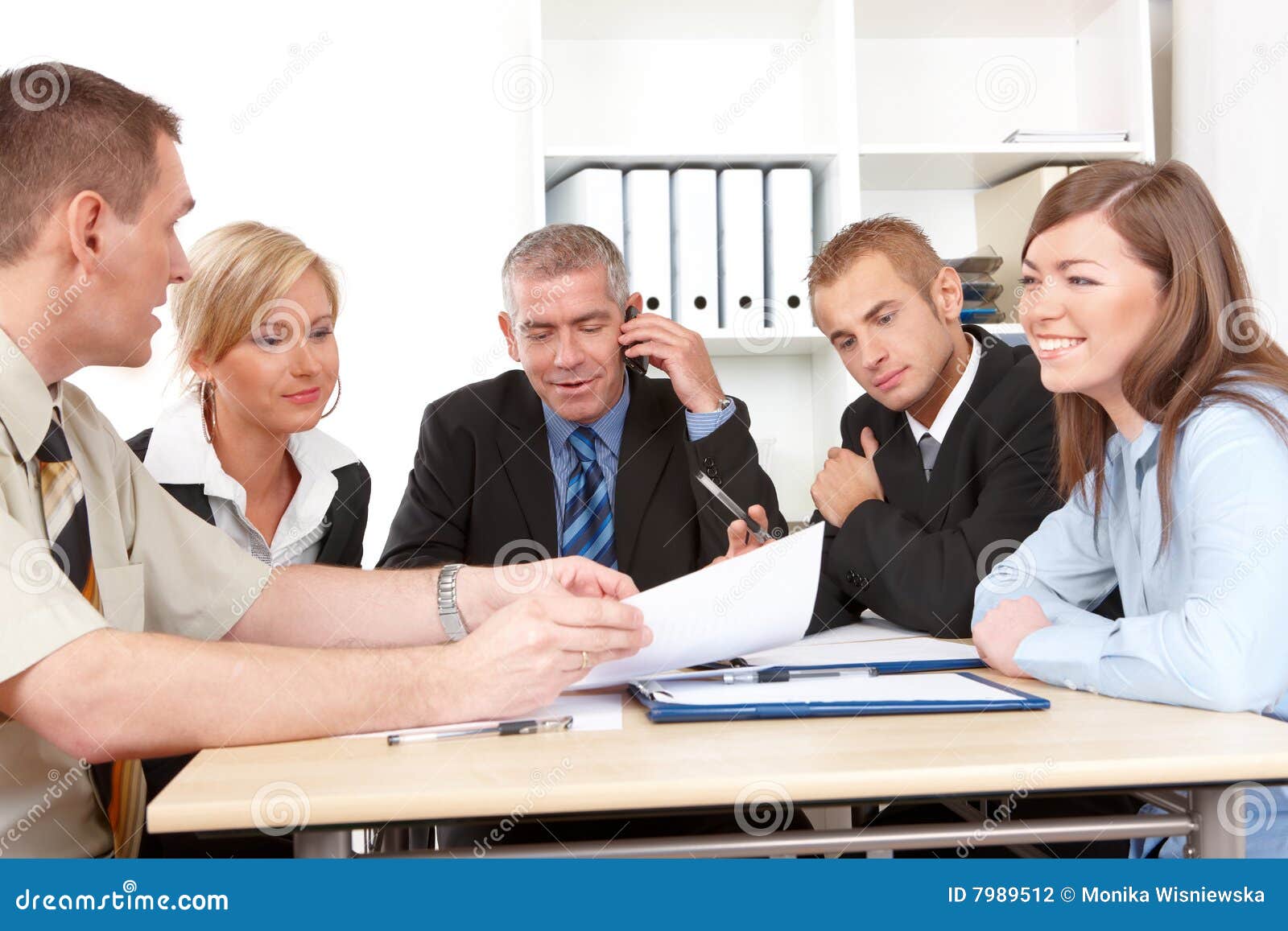 Business Group at the Meeting Stock Photo - Image of businesspeople ...