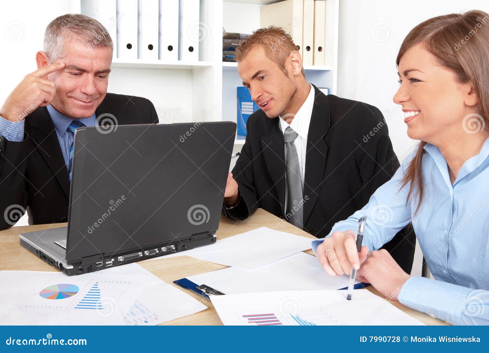 Business Group at the Meeting Stock Photo - Image of laptop, caucasian ...
