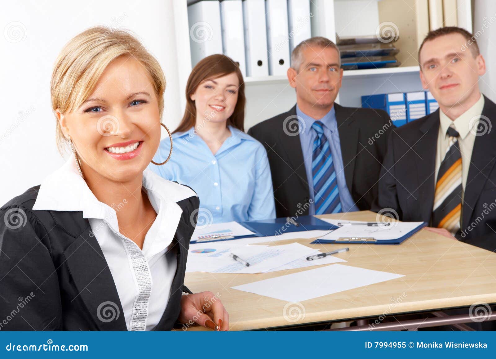 Business Group at the Meeting Stock Image - Image of management ...
