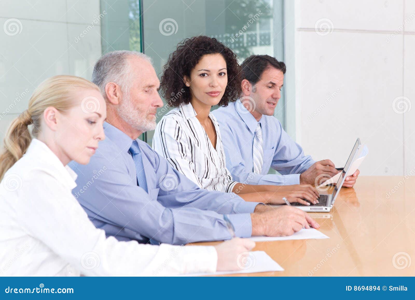 Business group meeting stock photo. Image of interacting - 8694894