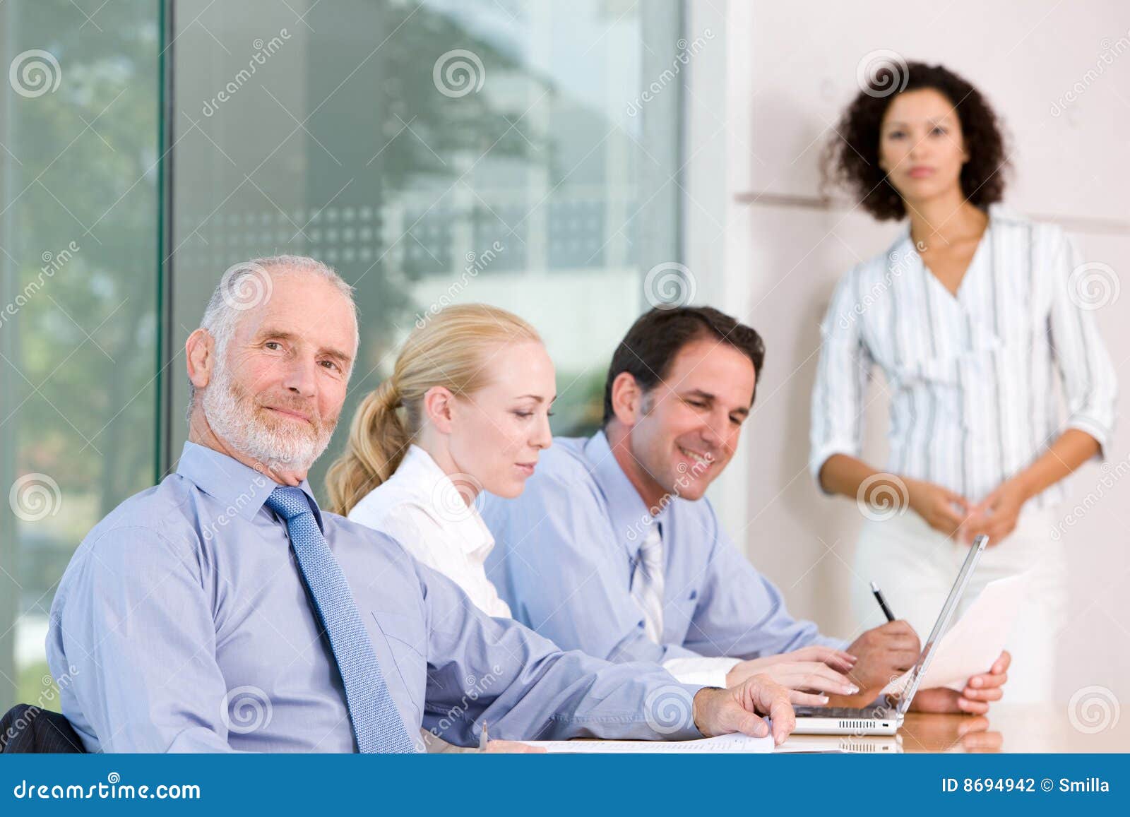 Business group meeting stock photo. Image of interaction - 8694942