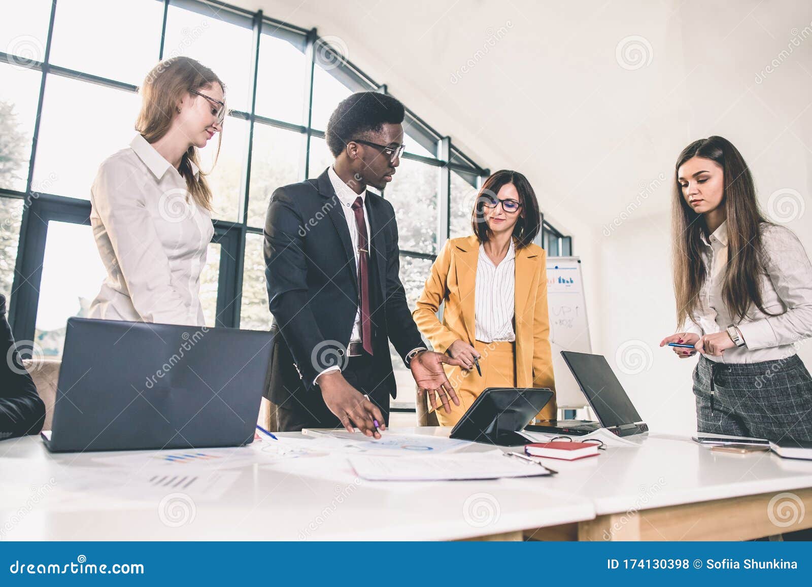 Business Group Meeting Discussion Strategy Working Concept Stock Photo ...