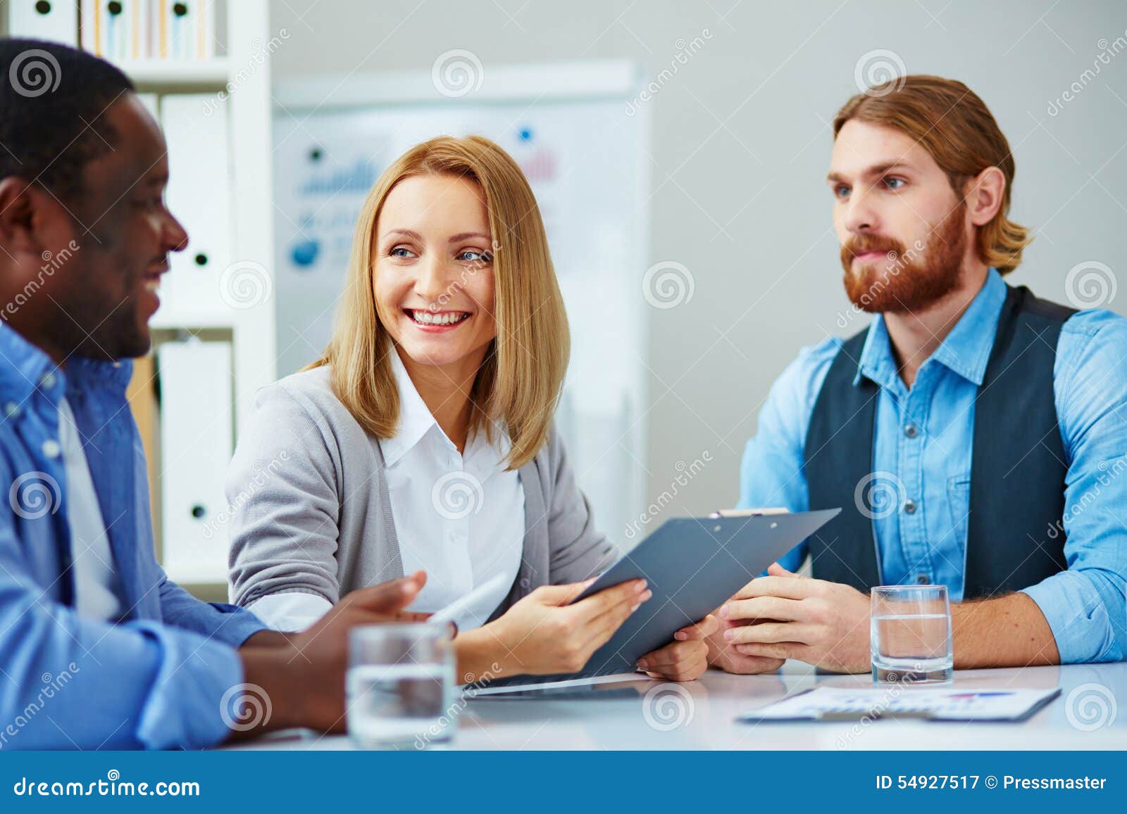 Group Of Business People Talking