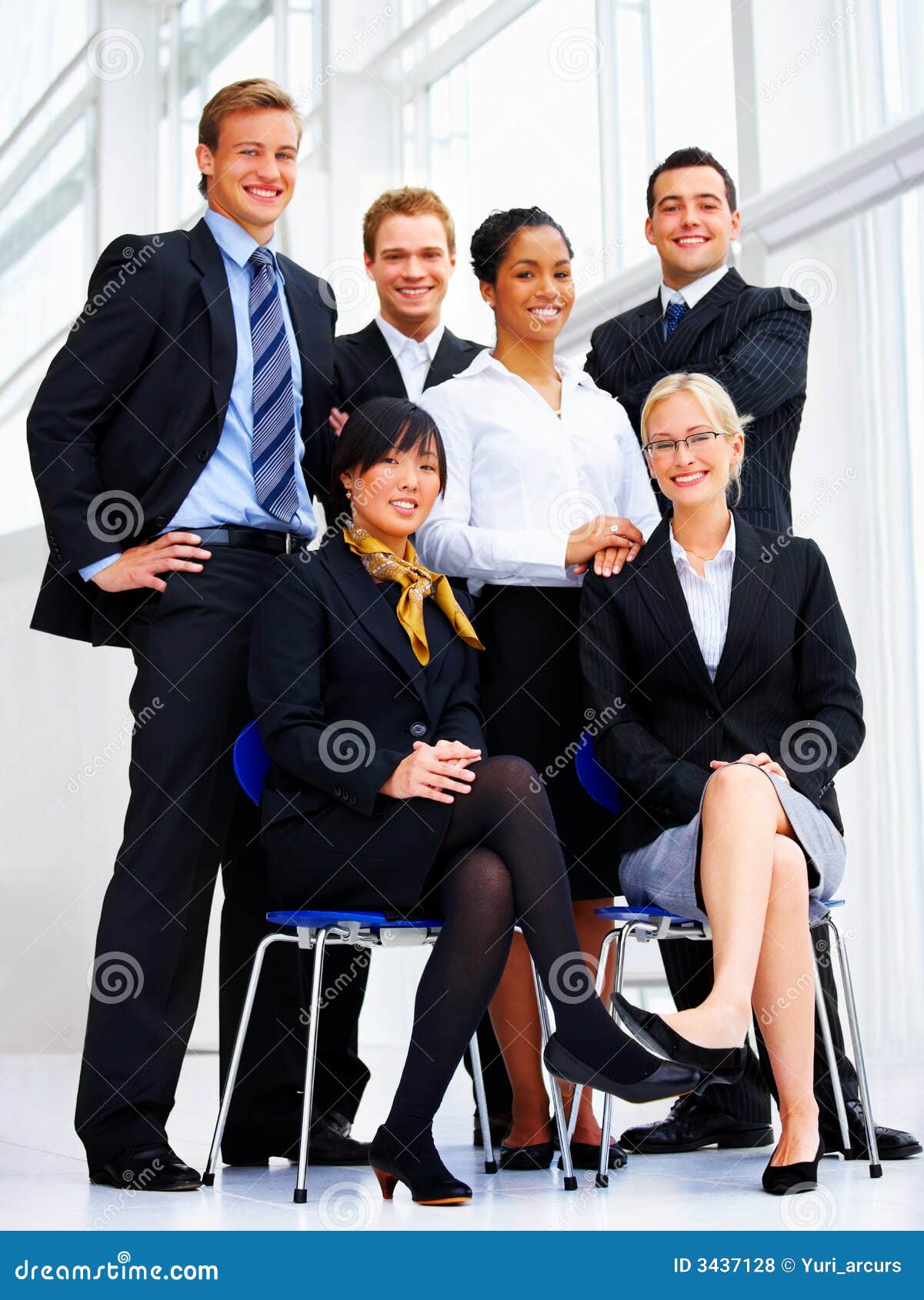 Business group portrait stock photo. Image of national - 3437128