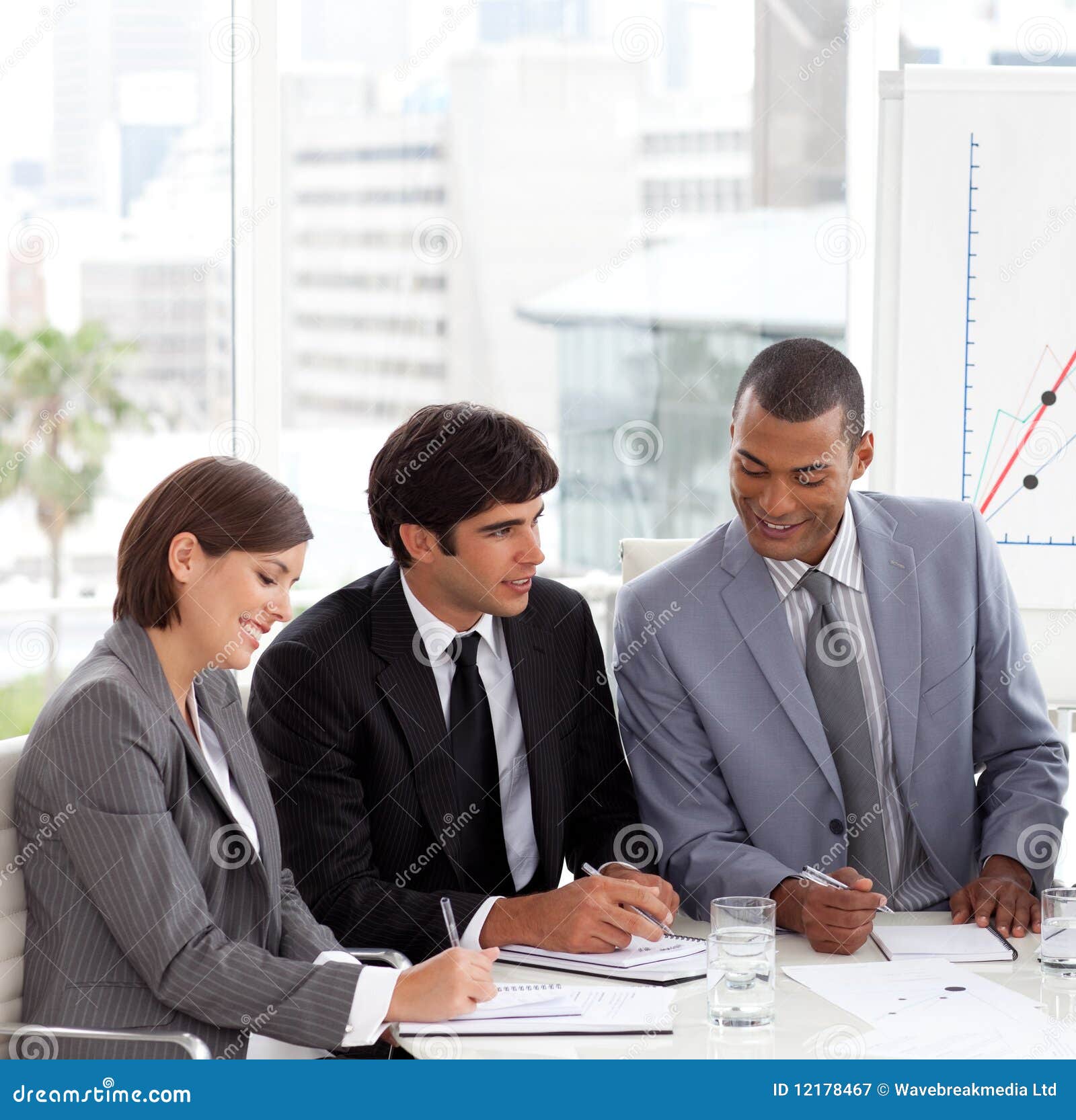 A Business Group Showing Diversity Discussing Stock Image - Image of ...