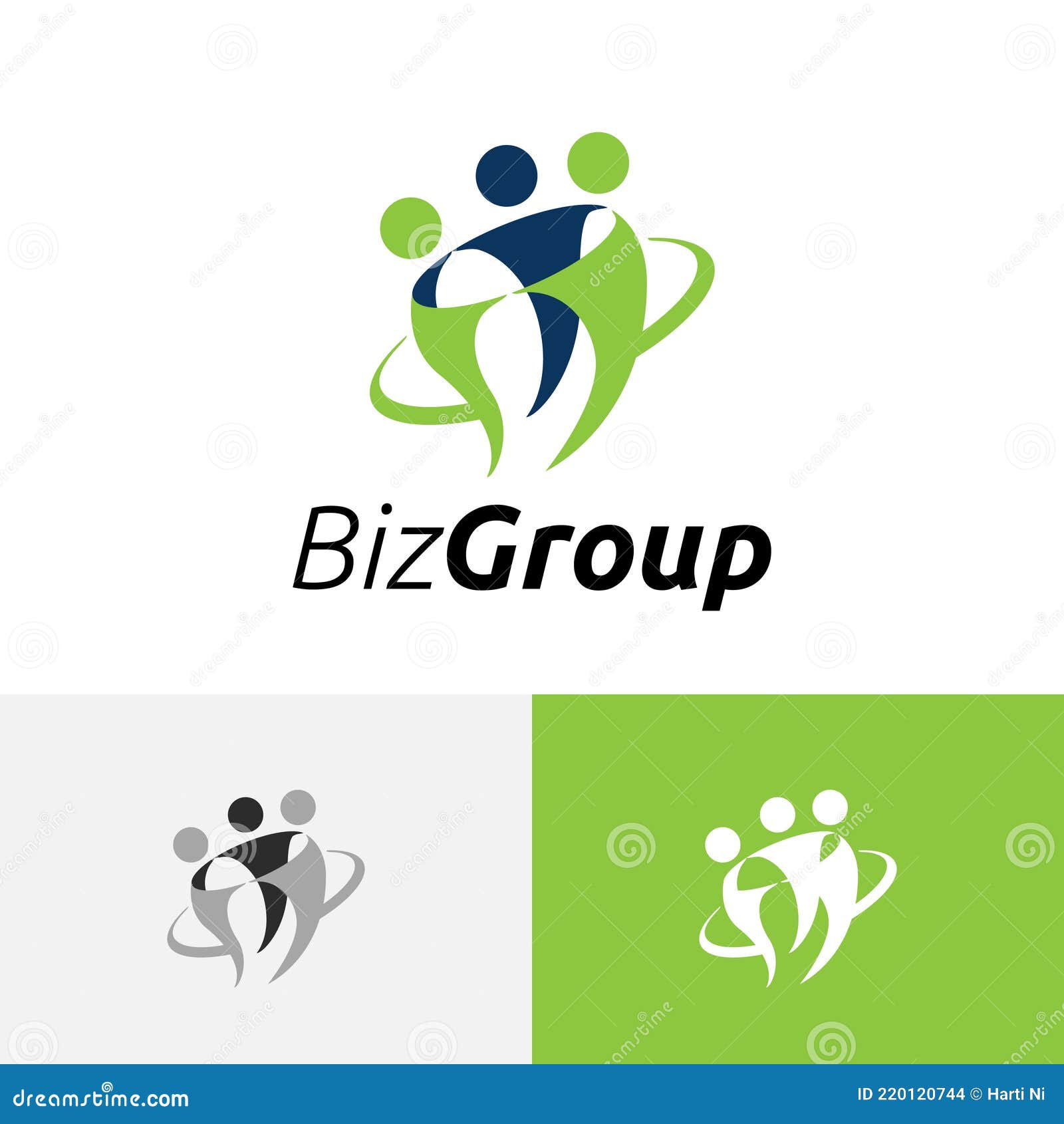 Business Group Team Partner Office Work Logo Symbol Stock Vector ...