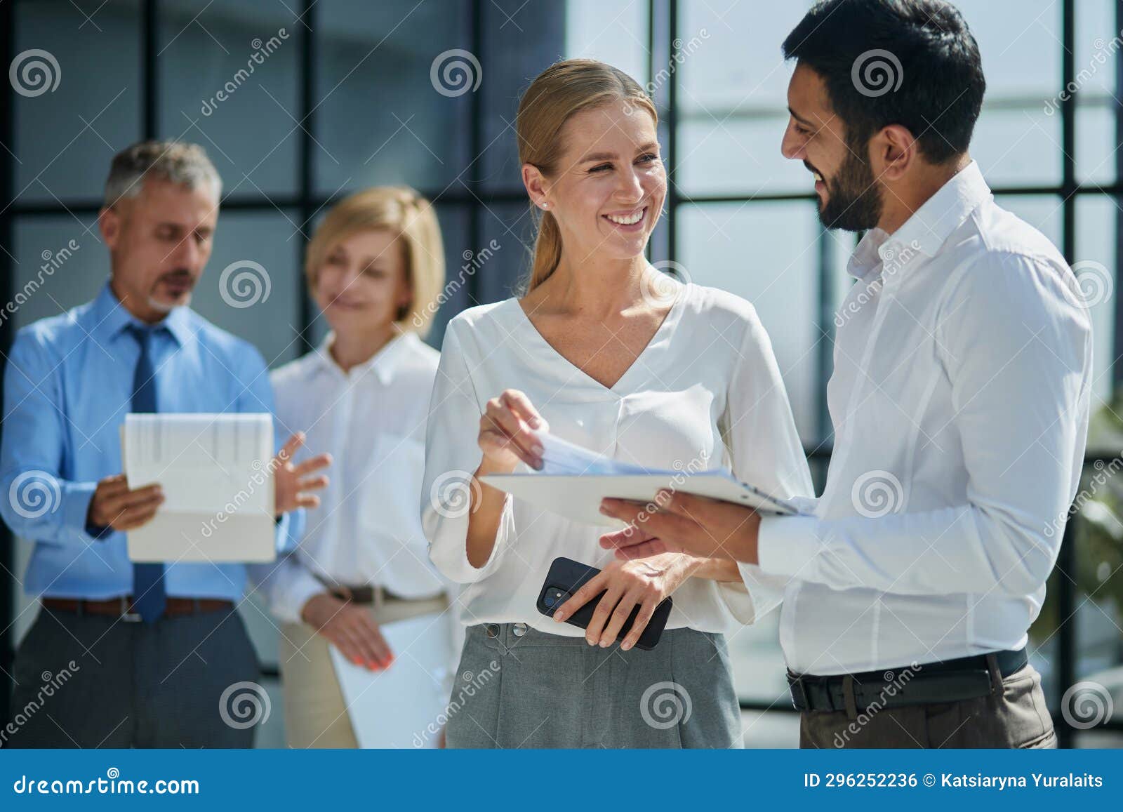 Business Group Working Together on New Project Stock Photo - Image of ...