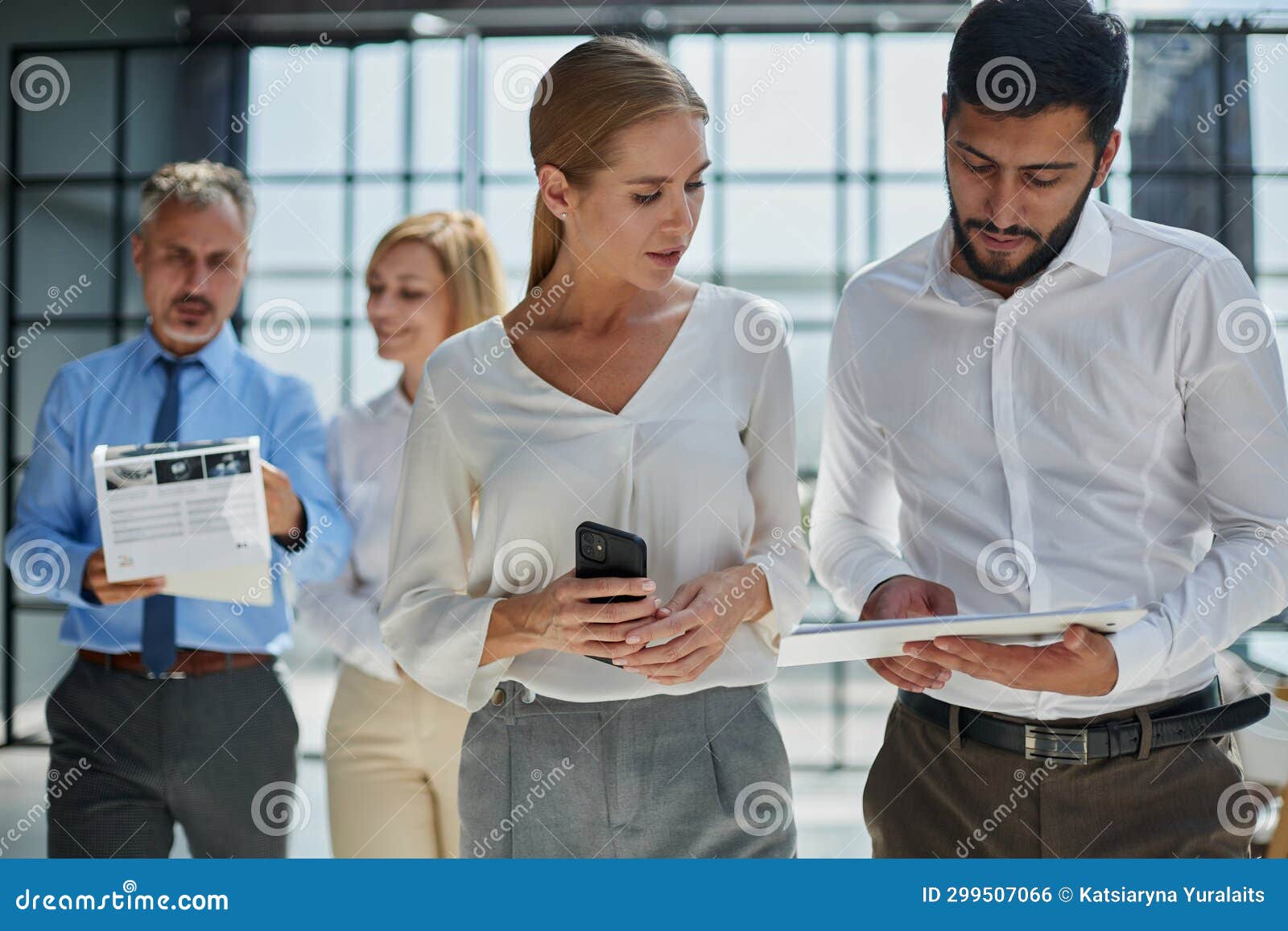Business Group Working Together on New Project Stock Photo - Image of ...