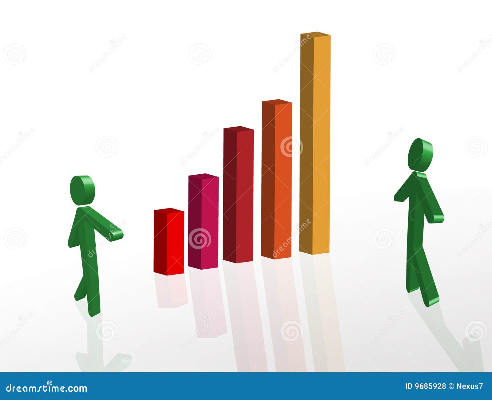 Business Growing stock illustration. Illustration of diagram - 9685928