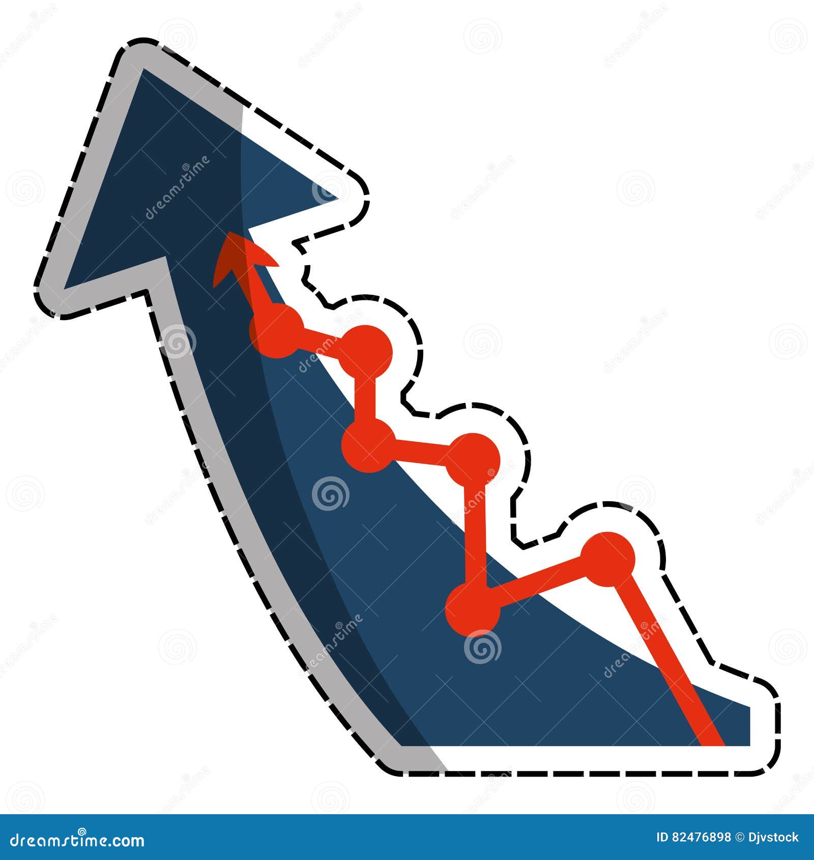 Business growing up stock illustration. Illustration of concept - 82476898