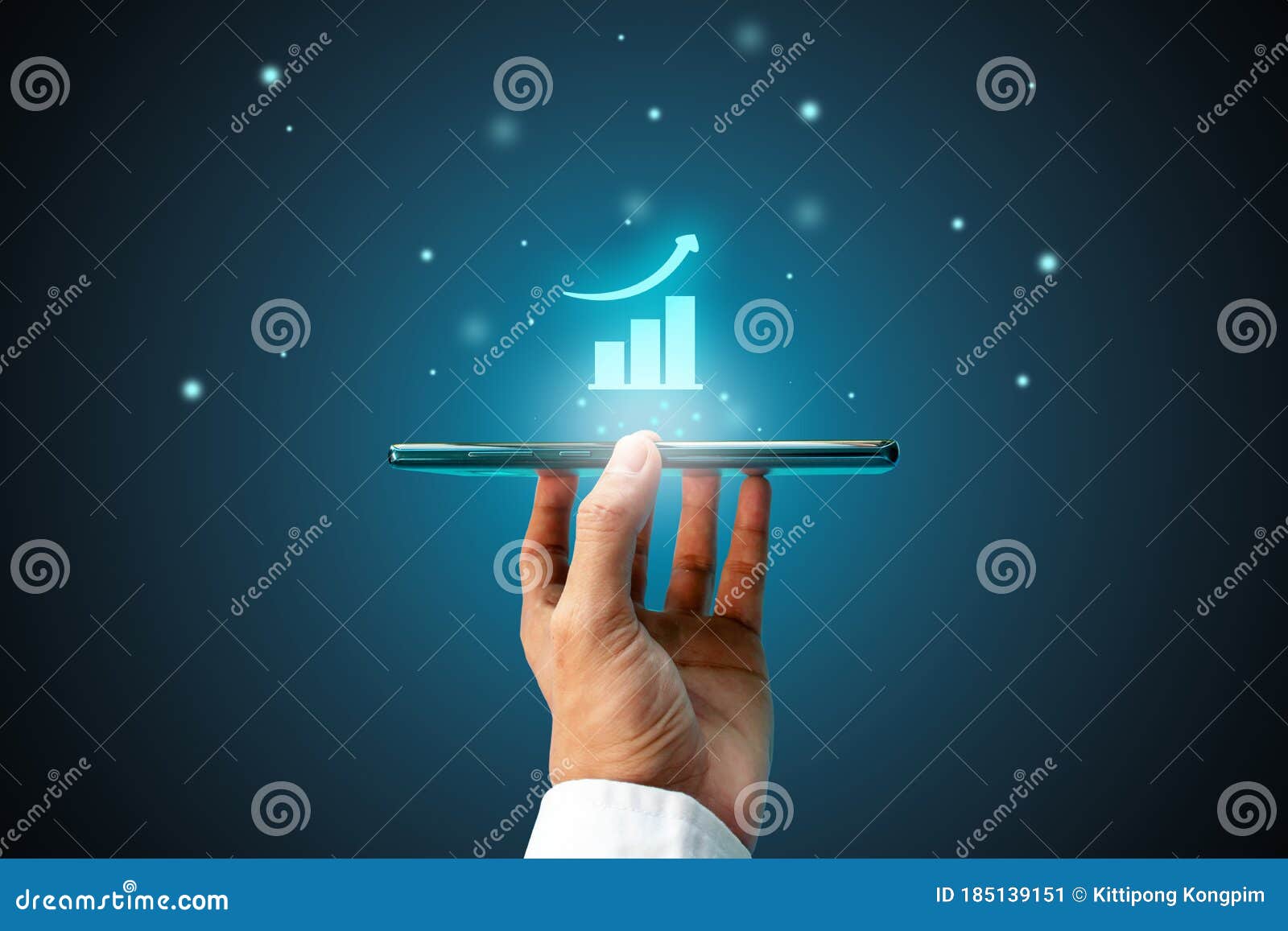 Business Growth Analysis Concept, Business Development Concept, AI ...