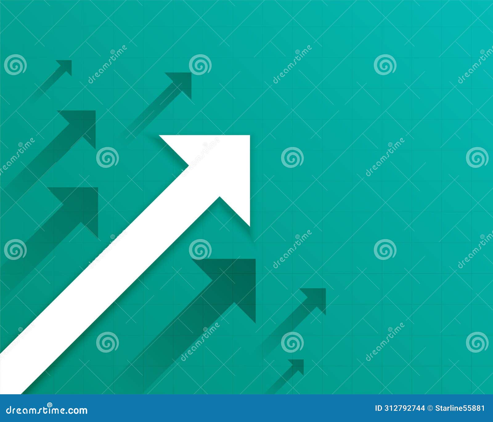 Business Growth Arrow Showing Upward Trend Stock Vector - Illustration ...