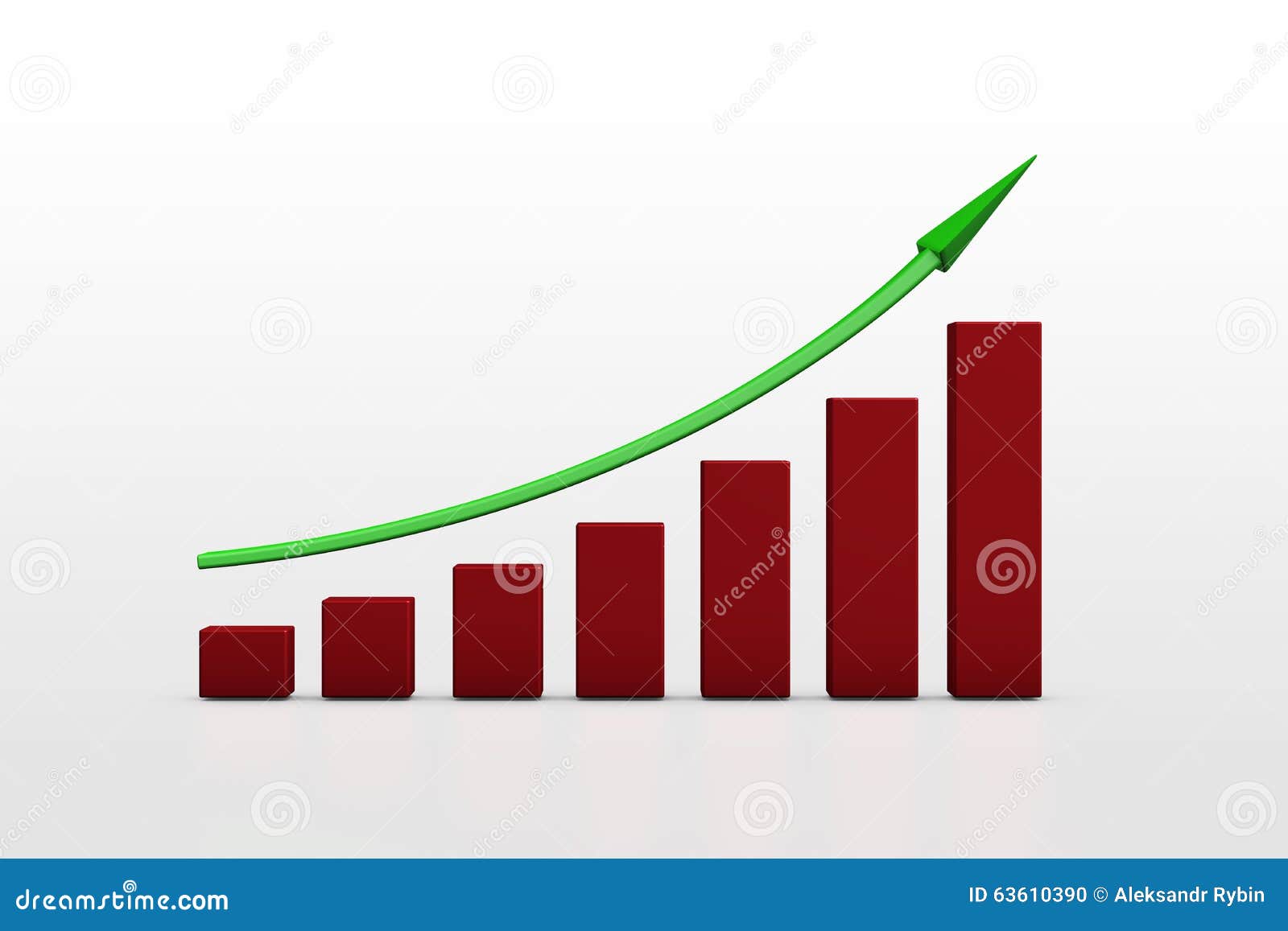 Business Growth Chart stock illustration. Illustration of concept ...