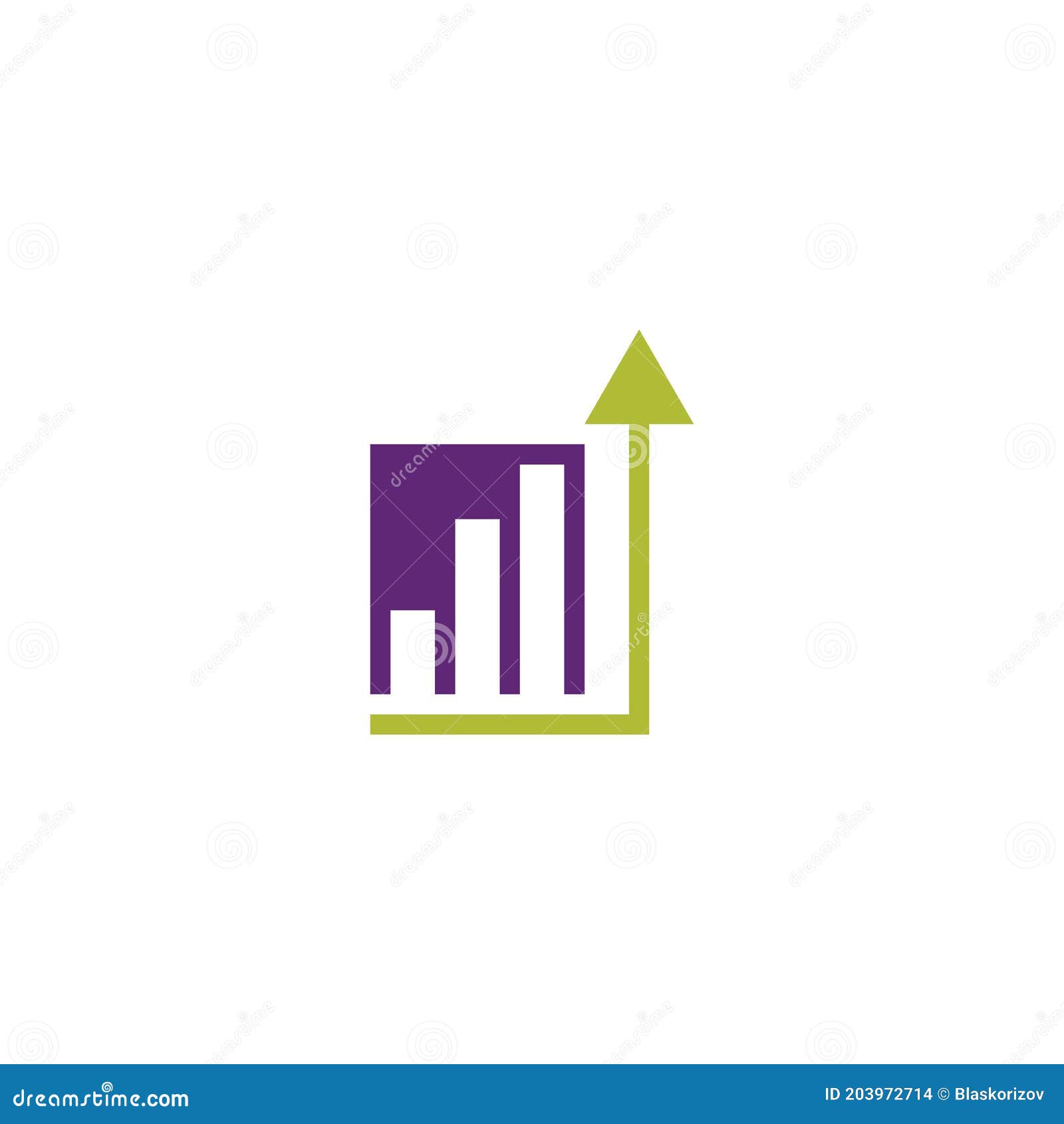 Business Growth Chart Logo Vector Icon Design Stock Vector ...