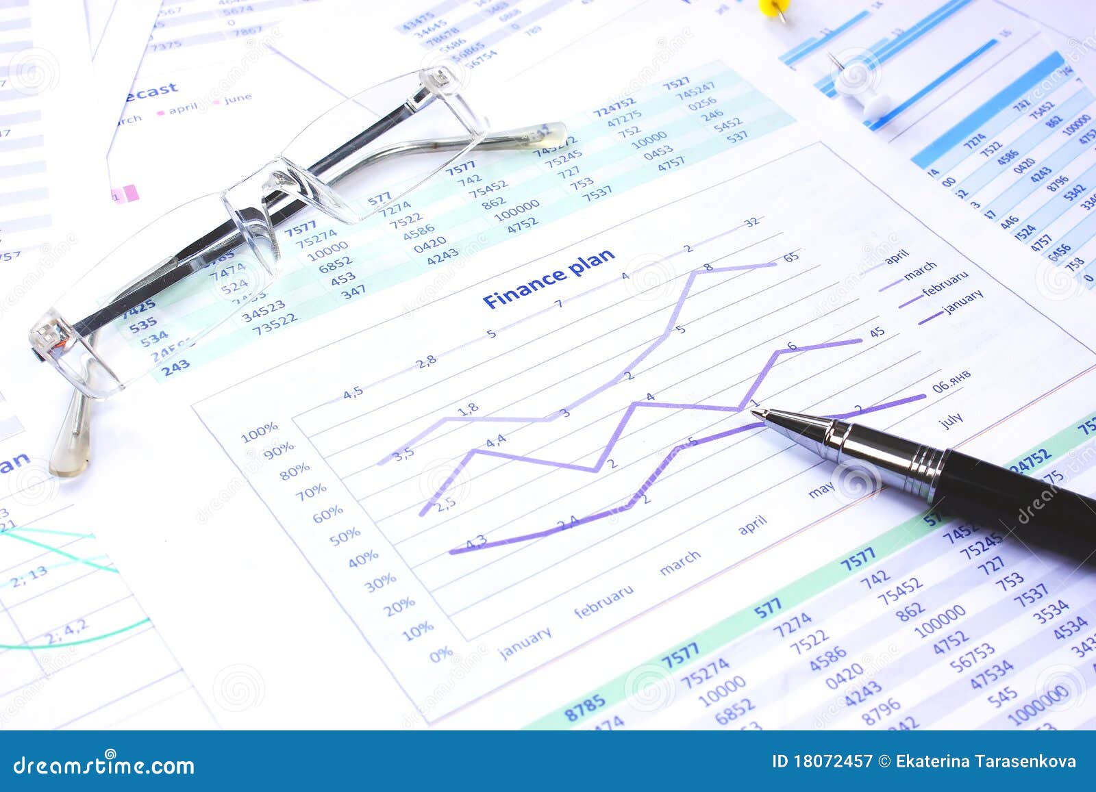 Business Growth Chart Showing Financial Success Stock Image - Image of ...