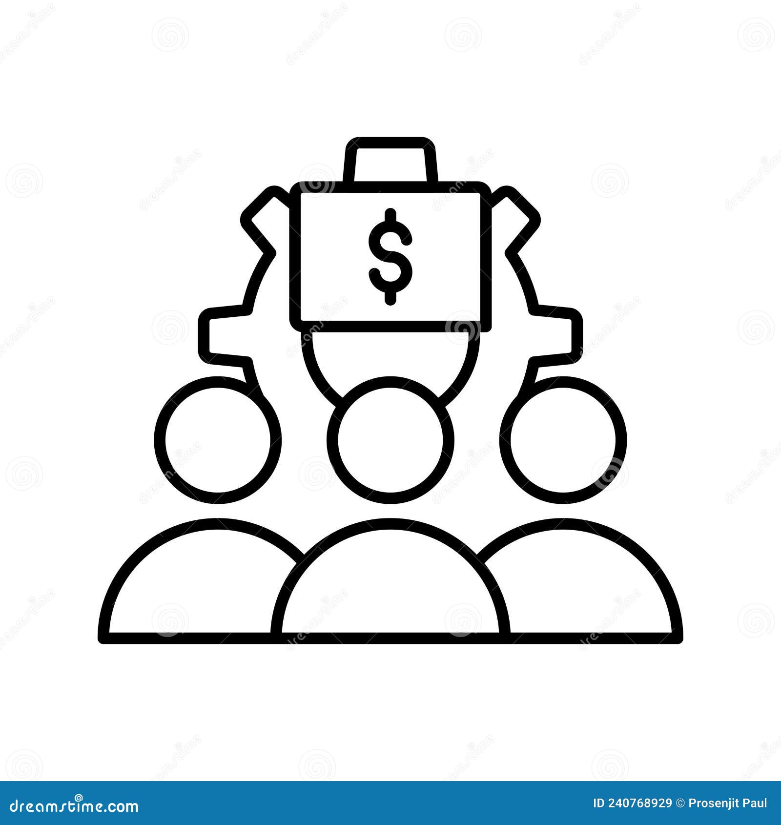 Business Growth Development Team Icon Stock Illustration - Illustration ...