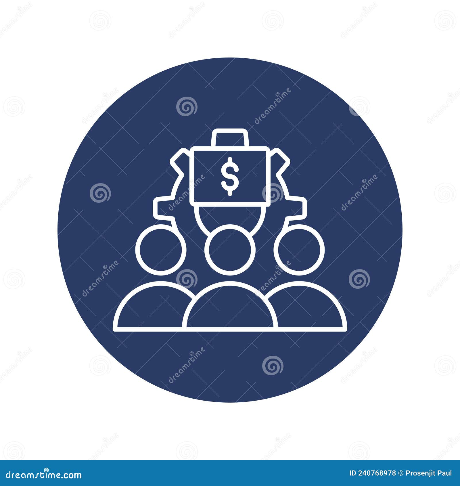 Business Growth Development Team Icon Stock Vector - Illustration of ...