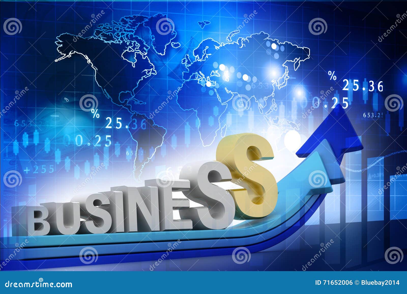 Business growth graph stock illustration. Illustration of calculation ...