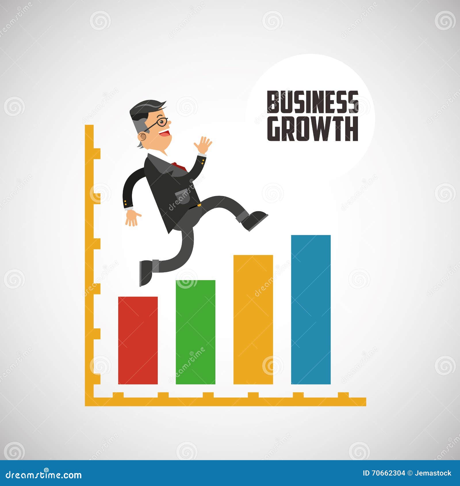 Business Growth Graphic Design Stock Vector - Illustration of economic ...