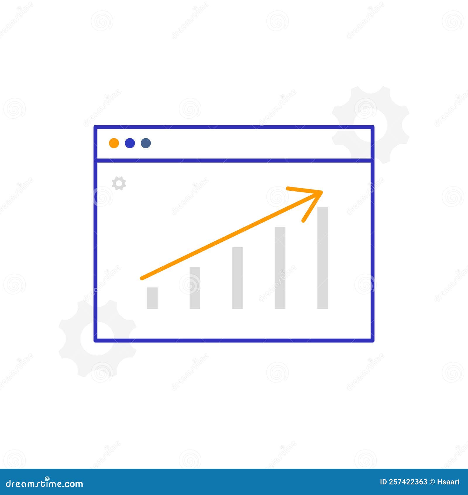 Business Growth High UI Concept Vector Illustration Stock Vector ...