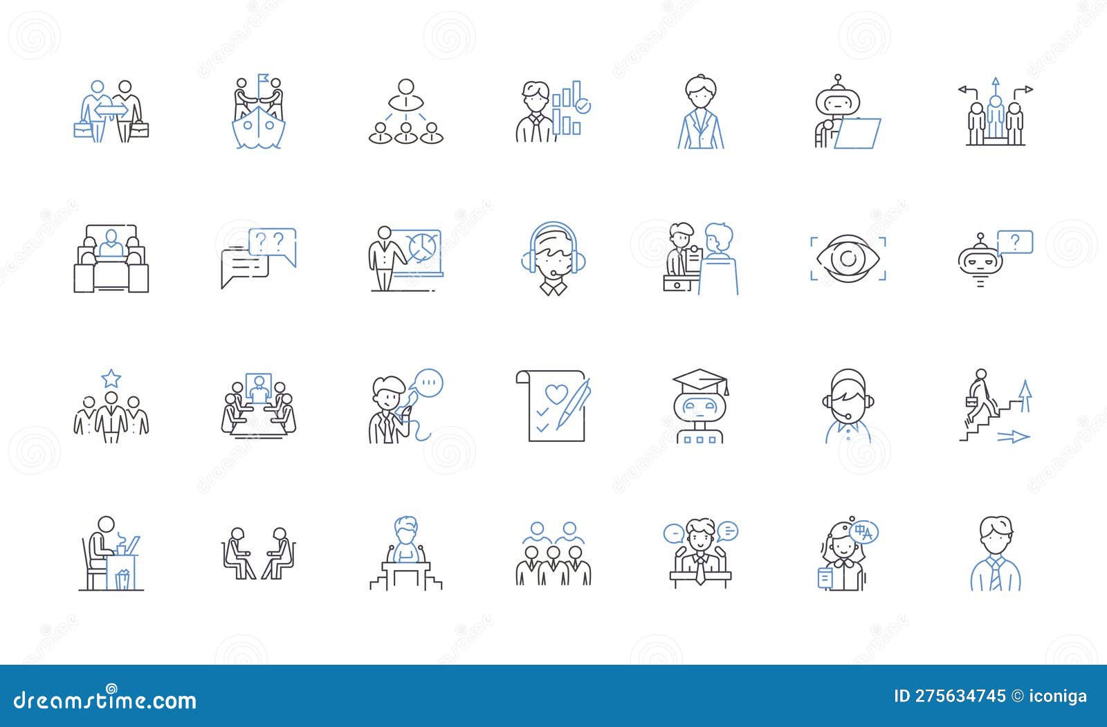 Business Growth Line Icons Collection. Expansion, Increase, Progress ...