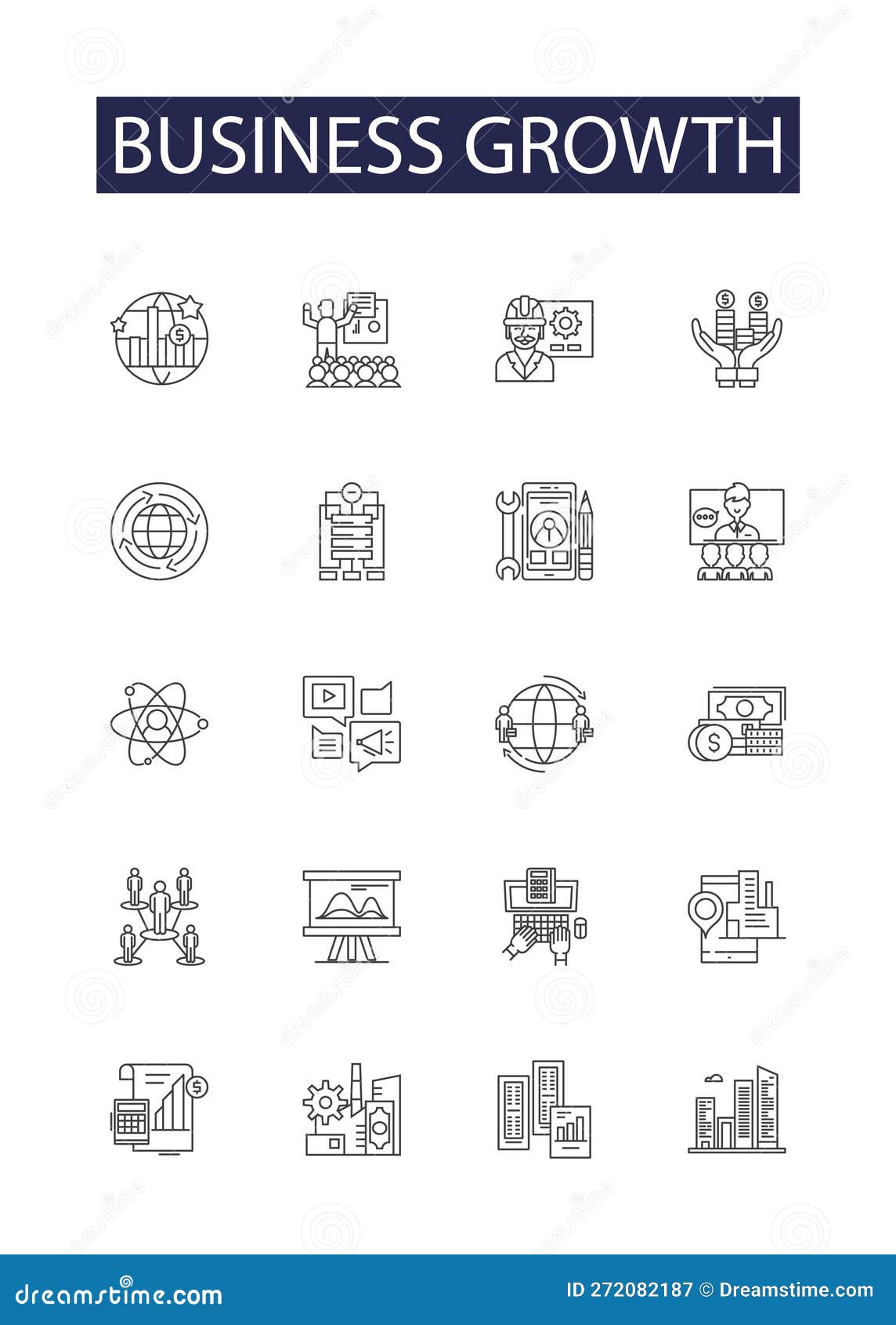 Multiplying Line Icons Collection. Product, Factor, Calculation ...