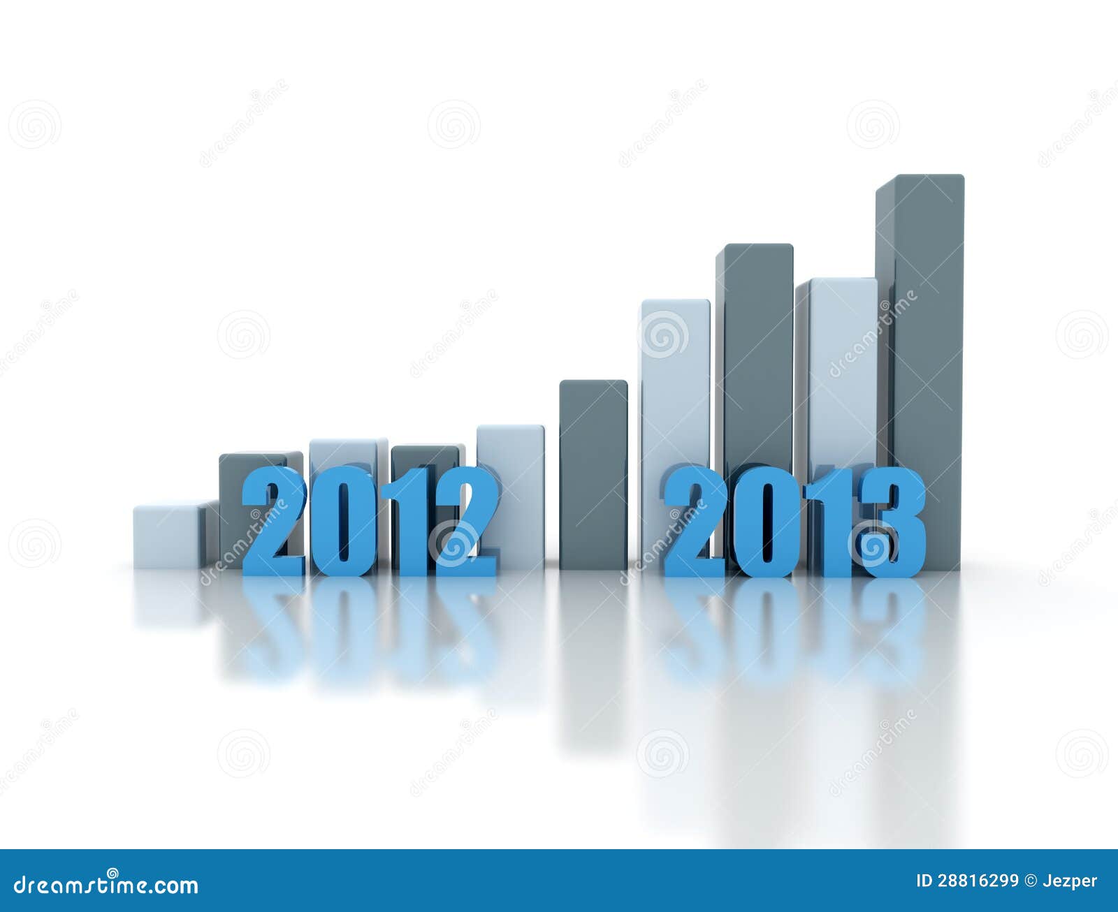 Business growth per year stock illustration. Illustration of money ...